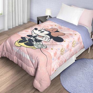 Edredom com Sherpa Divertido Personagens Disney Dupla Face Solteiro ...