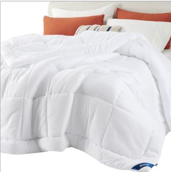 Edredom King Size Bedsure - Branco - Para Todas as Estações - Edredom ...