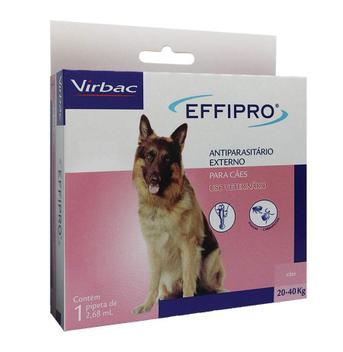 Effipro Virbac para Cães de 20Kg a 40Kg - 1 unidade - Virbac / Effipro ...
