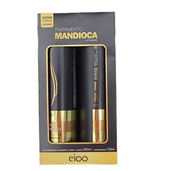 Eico Cosméticos Tratamento Mandioca Efeito Salão Shampoo 800ml e ...