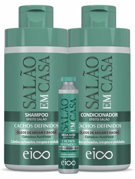 Eico Salão em Casa Cachos Definidos 450ml + Megadose 45ml - Eico ...