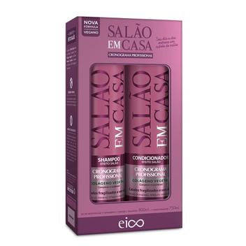 Eico Shampoo E Condicionador Salão Em Casa Cronograma 1550Ml - Eico ...