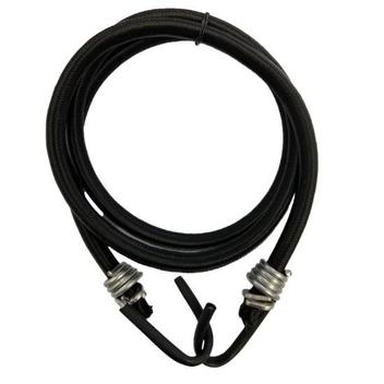 Elástico Extensor Estique Grosso Preto 1,5mt p/ Moto e Bike Com Ganchos ...