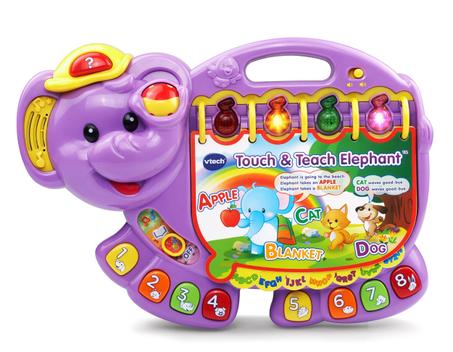 Elefante VTech Touch and Teach Lilás - Brinquedo Educativo para ...