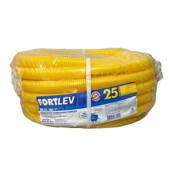 Eletroduto Conduíte Corrugado Anti Chamas Amarelo 1 Polegada 25m ...