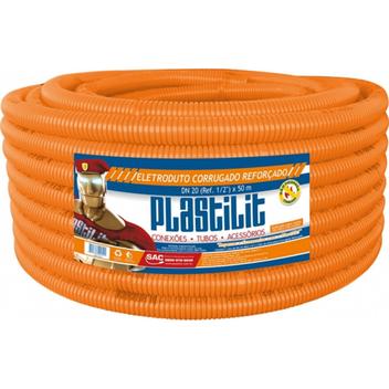 Eletroduto Corrugado Reforçado DN 25 (3/4") X 50m - Plastilit ...