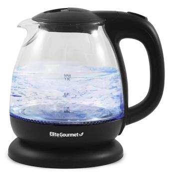 Elite Gourmet EKT1001 Chaleira Elétrica 1L, Livre de BPA, 1100W, Preto ...