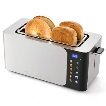 Elite Gourmet Torradeira Digital Longa 4 Fatias com Função Bagel e ...
