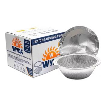 Embalagem marmitex Aluminio Fechamento Maquina 850Ml C/100 Wyda ...