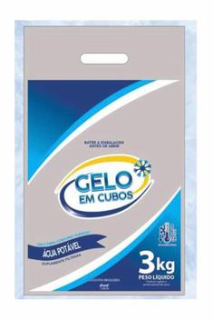 Embalagem para Gelo Cubo 3kg com alça com 500 Sacos - Arconti ...