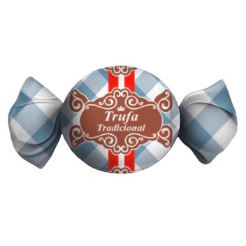 Embalagem trufa sabores (15x16 cm.) trufas tradicionais c/ 100 un ...