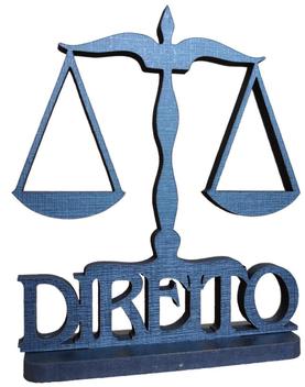 Emblema De Mesa Símbolo Profissão Direito Formatura - Wood Art ...