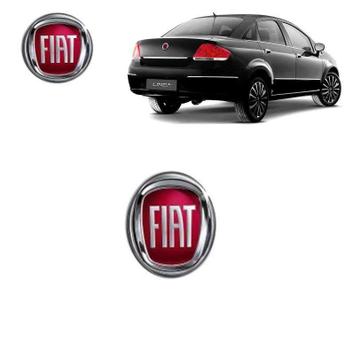 Emblema de Trás Fiat Siena 95MM Vermelho Adesivo - BWR - Emblemas ...