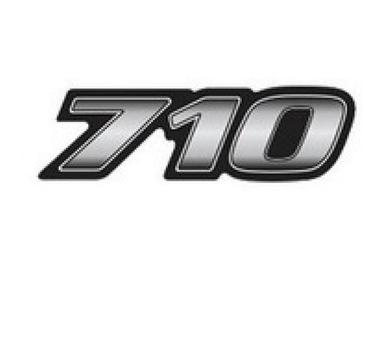 Emblema Numeração 710 Prata E Fundo Preto Caminhão Mb - Decal Line ...