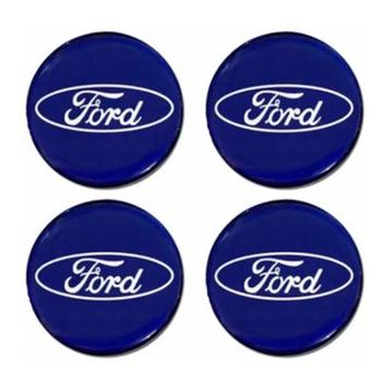 Emblema Resinado Calota Ford azul Adesivo 48mm 4 Unidade - Emblema Tech ...