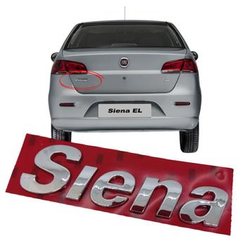 Emblema Traseiro Fiat Siena Cromado 2001 a 2017 Original - Emblemas ...