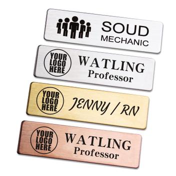 Emblemas e Etiquetas de Metal Personalizadas com Logotipo Gravado para ...