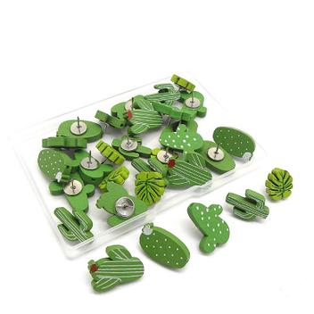 Empurre pinos Cactus Leaf Thumbtacks para aviso de marcadores de placa ...