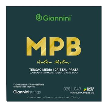 Encordoamento Giannini Mpb P/ Violao Nylon Tensao Media - Cordas para ...