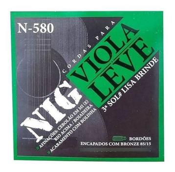 Encordoamento Nig Viola 10 Cordas N 580 Leve N580 - Instrumentos de ...