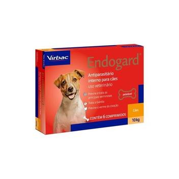 Endogard 10 kg caixa c/ 6 comprimidos - VIRBAC - Vermífugo Pet ...