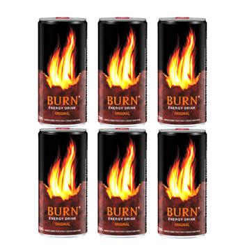 Energético BURN ENERGY DRINK ORIGINAL 260ML Fardo C/6 Unidades - BURN ...