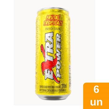 Energético Extra Power Frutas Tropicais 270ml - Embalagem com 6 ...