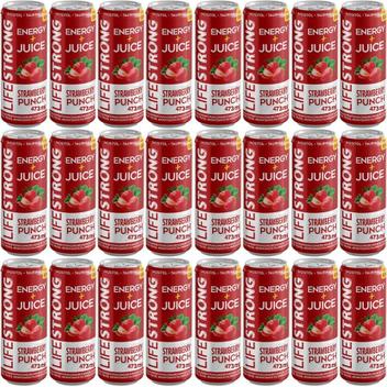 Energético Life Strong Energy Drink 24 Unidades Strawberry - Bebida ...