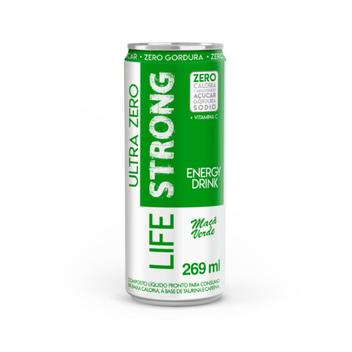 Energético Life Strong Ultra Zero Energy Drink Maça Verde Zero Açucar ...