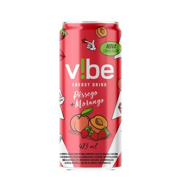 Energético Vibe Pêssego + Morango 473ml - Bebida Energética - Magazine ...