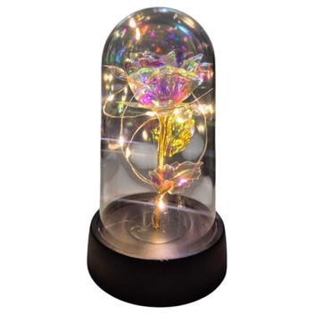 Enfeite Cupula Flor Cintilante Micro Led A Bateria 14X8,5Cm - Cosy ...