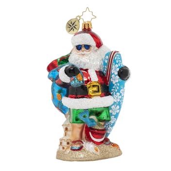 Enfeite de Natal Christopher Radko em vidro feito à mão - Decoração de ...