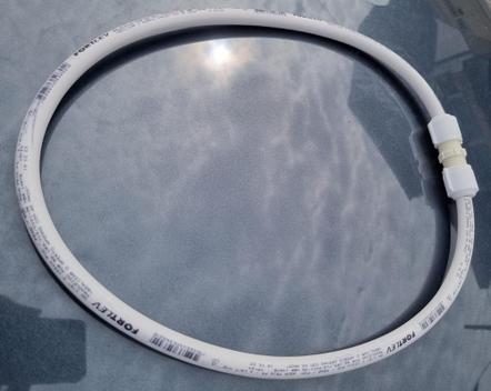 Engate flexível pvc ou rabicho para pia, lavatórios 1/2 x 1 metro de ...