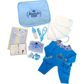 Enxoval Bebê Reborn Menino Realista - 18 Acessórios - Mamãe Reborn ...