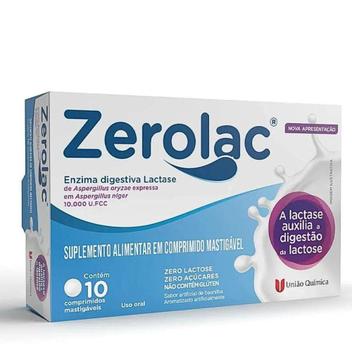 Enzima Lactase Zerolac 10 Cápsulas - União Quimica - Lactase - Magazine ...