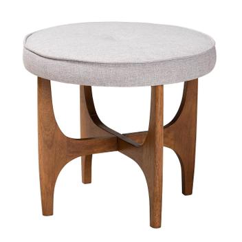 Escabelo otomano Baxton Studio Theo Japandi Bege acinzentado - Puff ...