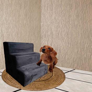 Escada Pet Para Cães e Gatos Teddy 3 Degraus - Bl Decor - Outros Pets ...