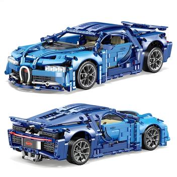 Escala 1:14 Bugatti Racing Car Building Block Modelo Técnico Montado ...
