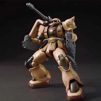 Escala 1/144 Gaogo Hg Zaku Meio Canhão MS-06CK Anime Robô Montagem ...