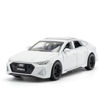 Escala 1:32 Audi RS7 Sportback Diecast Toy Car 6 Portas Abertas Puxar Para Trás Pneus De ...