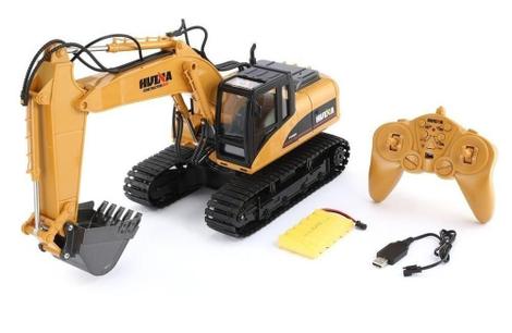 Escavadeira De Controle Remoto 1/14 Huina 1550 - Huína - Trator de ...