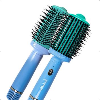 Escova Alisadora Secadora 1000W Isabella Azul Modela, Alisa e Seca ...