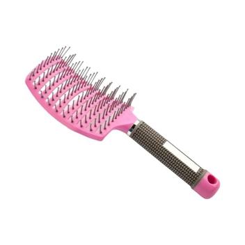 Escova De Cabelo Desembaraçadora De Cerdas De Nylon, Pente De Massagem ...