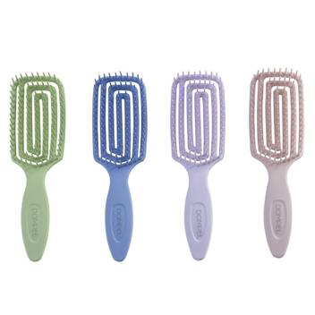 Escova De Cabelo Flexível Inca Anti-Frizz Mega Hair Profissional Cores ...