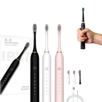 Escova De Dentes Elétrica Sônica Recarregável Com 6 Ajustes - Escova de ...