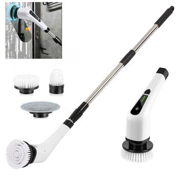 Escova de Limpeza Eletrica 25W Sem Fio Bateria Recarregavel Potente ...