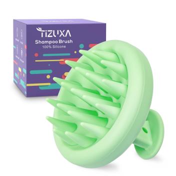Escova de Shampoo Massageadora Tizuxa - Escova Capilar Verde - Escova de Banho - Magazine Luiza
