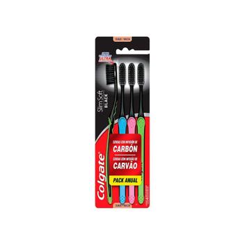 Escova Dental Colgate Slim Soft Suave, Black, Com 4 Unidades - COLGATE ...