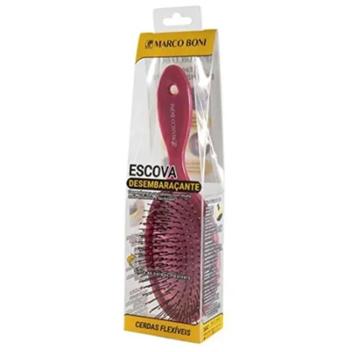 Escova Desembaraçante Oval Cerdas Flexíveis Rosa - Marco Boni - Escova ...