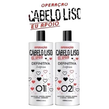 Escova Progressiva Definitiva Operação Cabelo Liso Alisamento Capilar ...